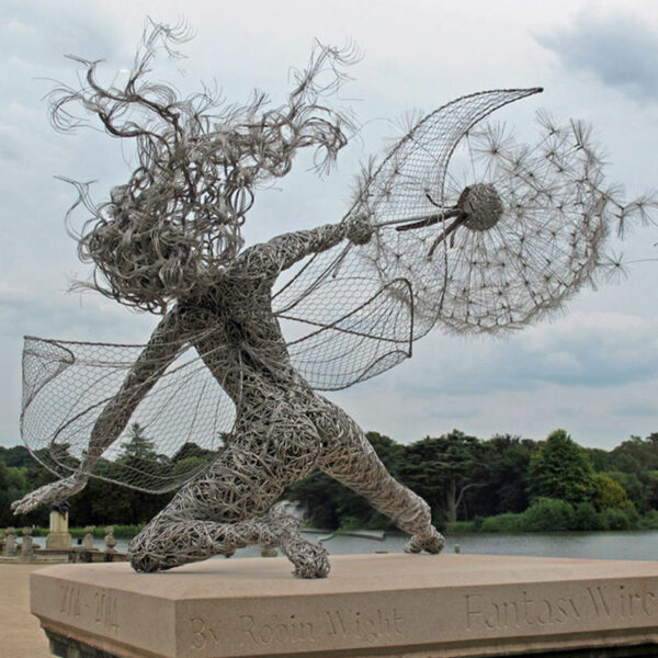 Modern Abstract sculptures Outdoor Stainless Steel elf sculpture sprite ...